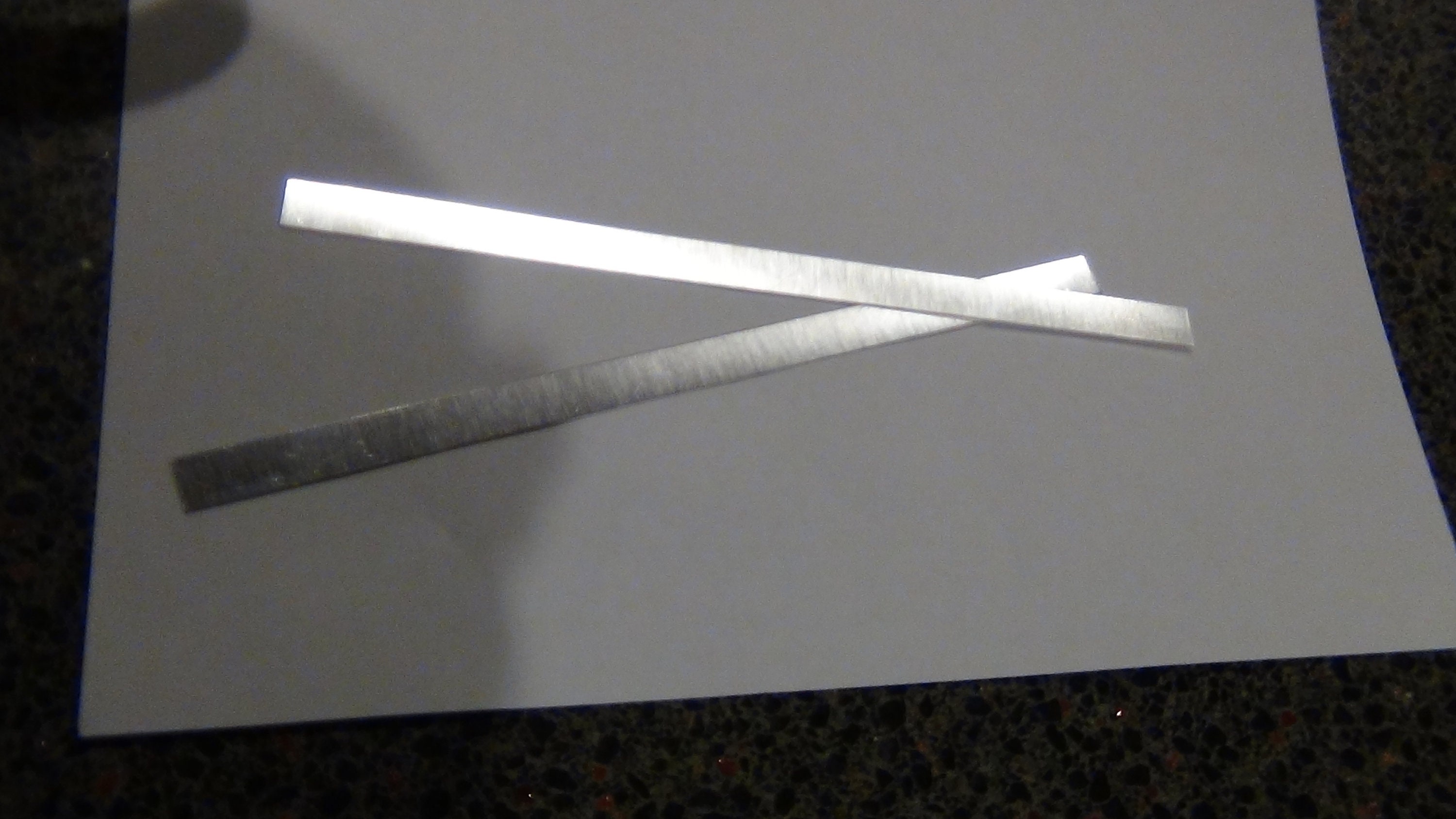 2 of Solid 999 Fine Silver Sheet Metal Strips for Colloidal Silver ...