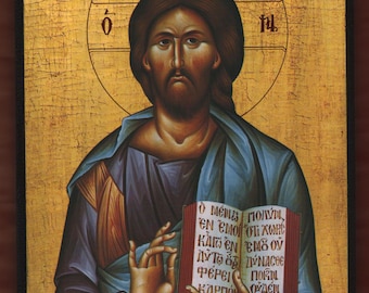 Christ Blessing Icon - Etsy