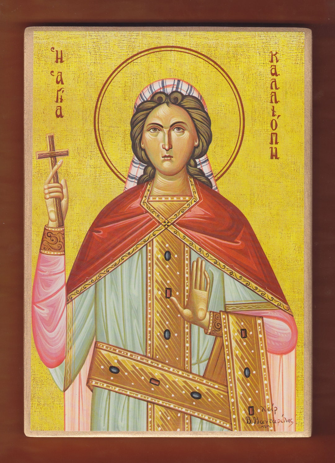 Saint Kalliopi. Christian Orthodox Icon.free SHIPPING - Etsy