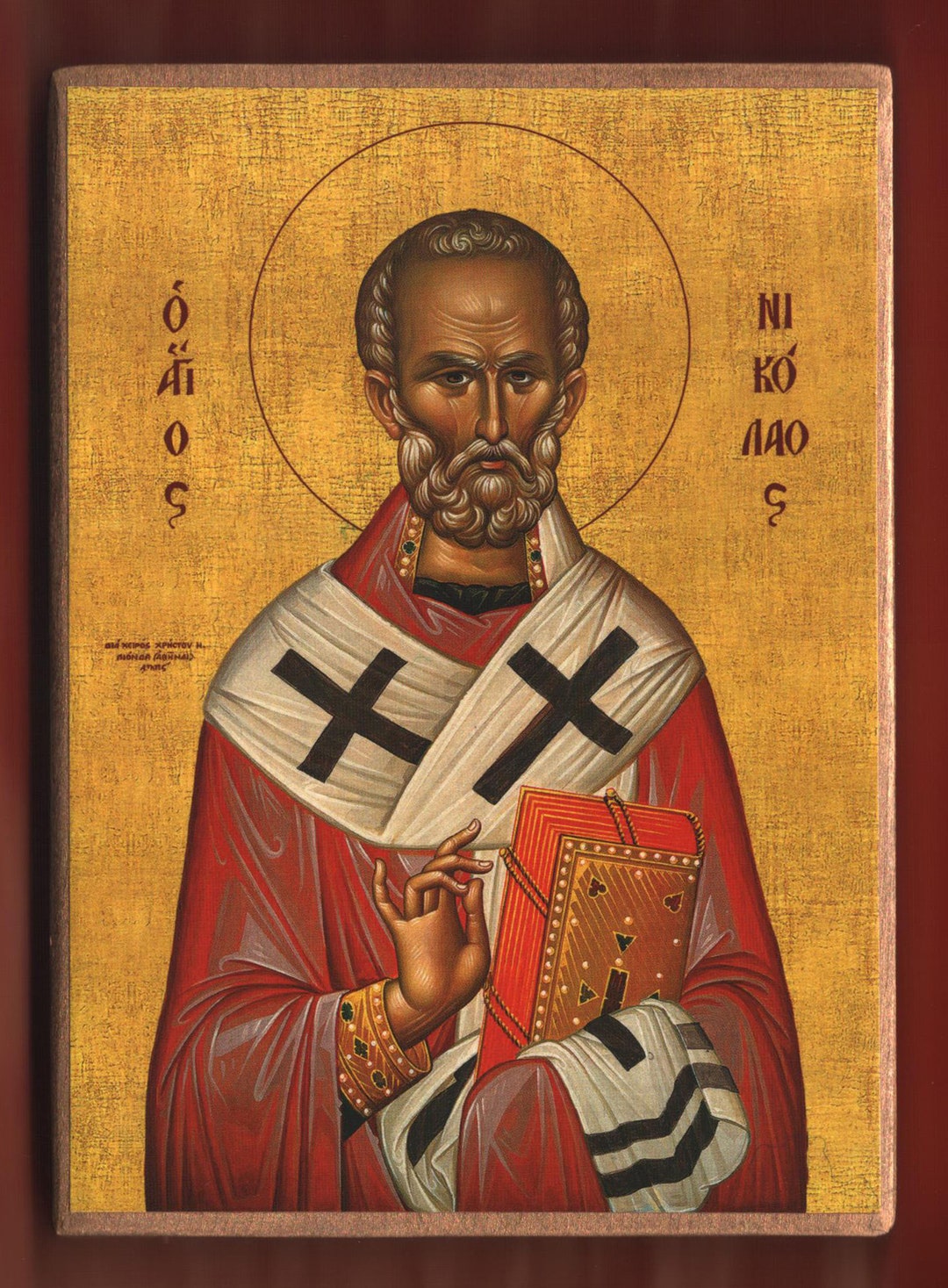 St. Nicholas Orthodox Icon: Christian Art - Etsy