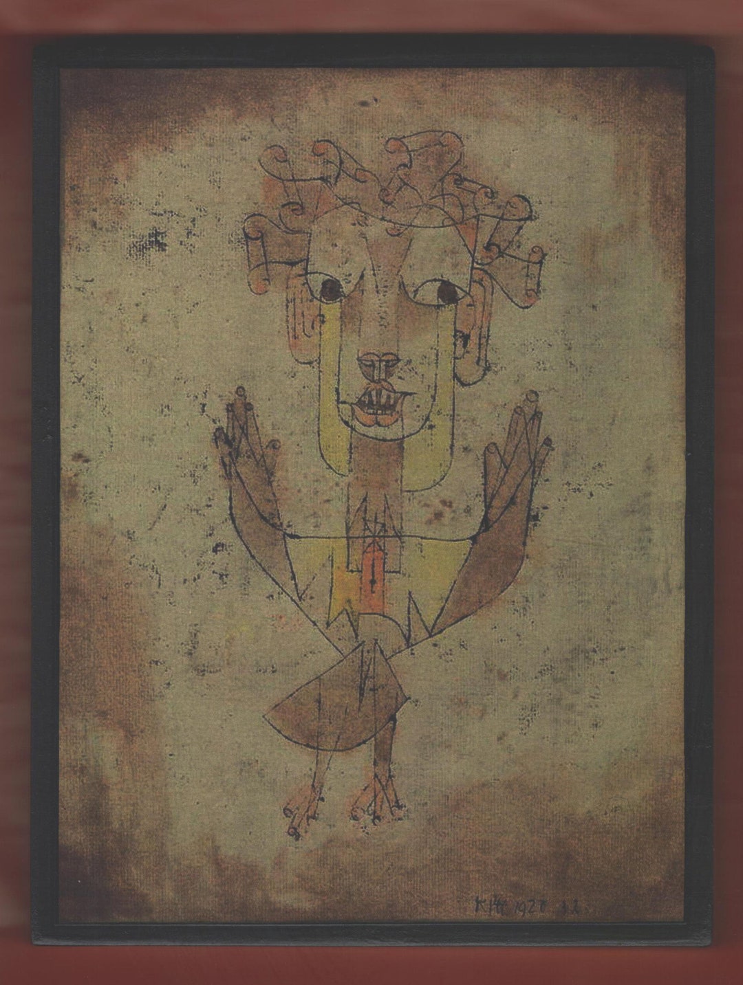 Paul Klee Angelus Novus, Israel Museum. FREE SHIPPING - Etsy