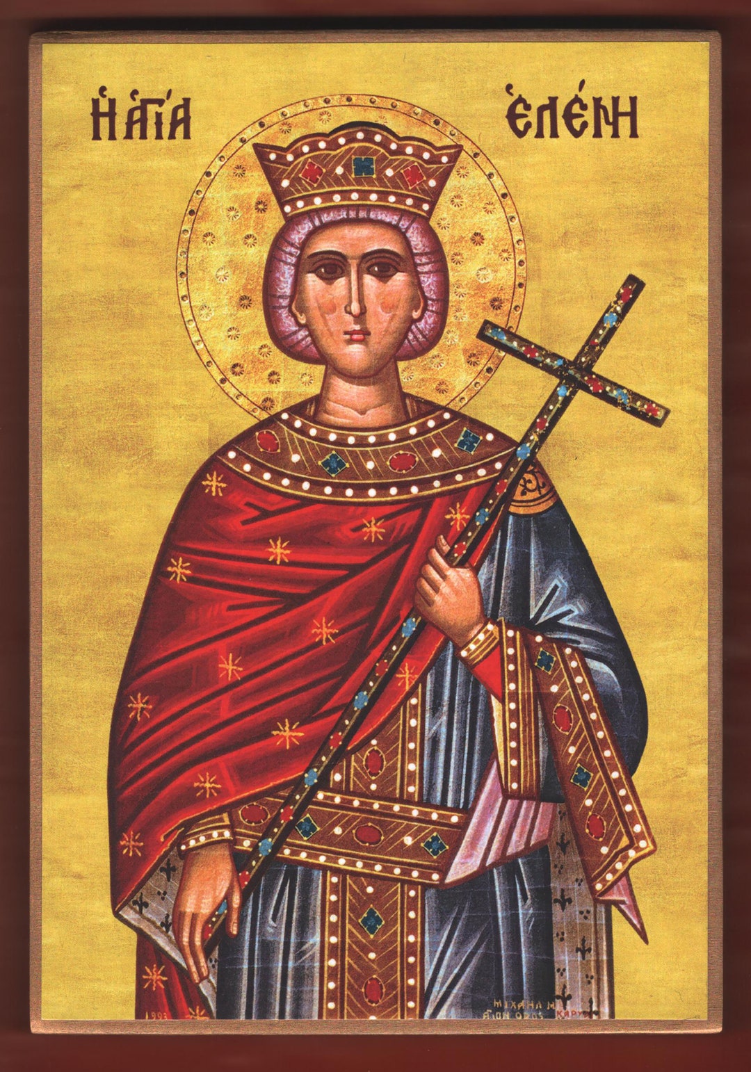 St. Helen.christian Orthodox Icon. FREE SHIPPING - Etsy