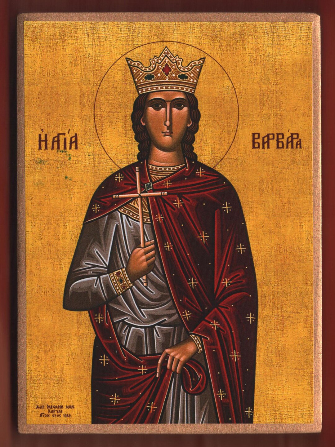 Saint Barbara.christian Orthodox Icon.free SHIPPING. - Etsy