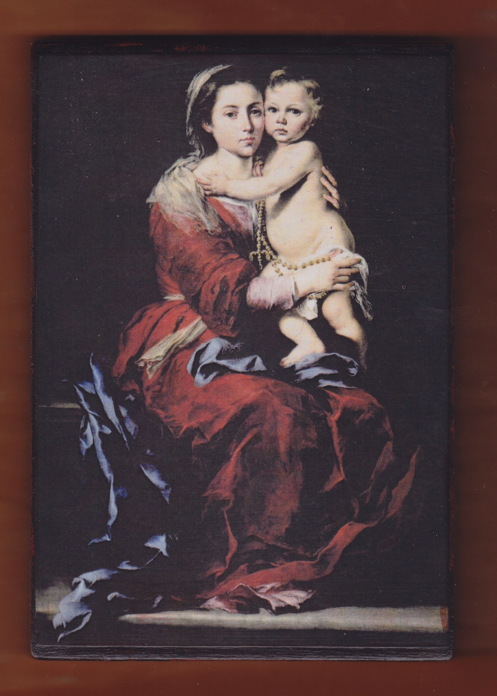 Virgin Mary,bartolome Esteban Murillo1618-82, La Madonna Del Rossario ...