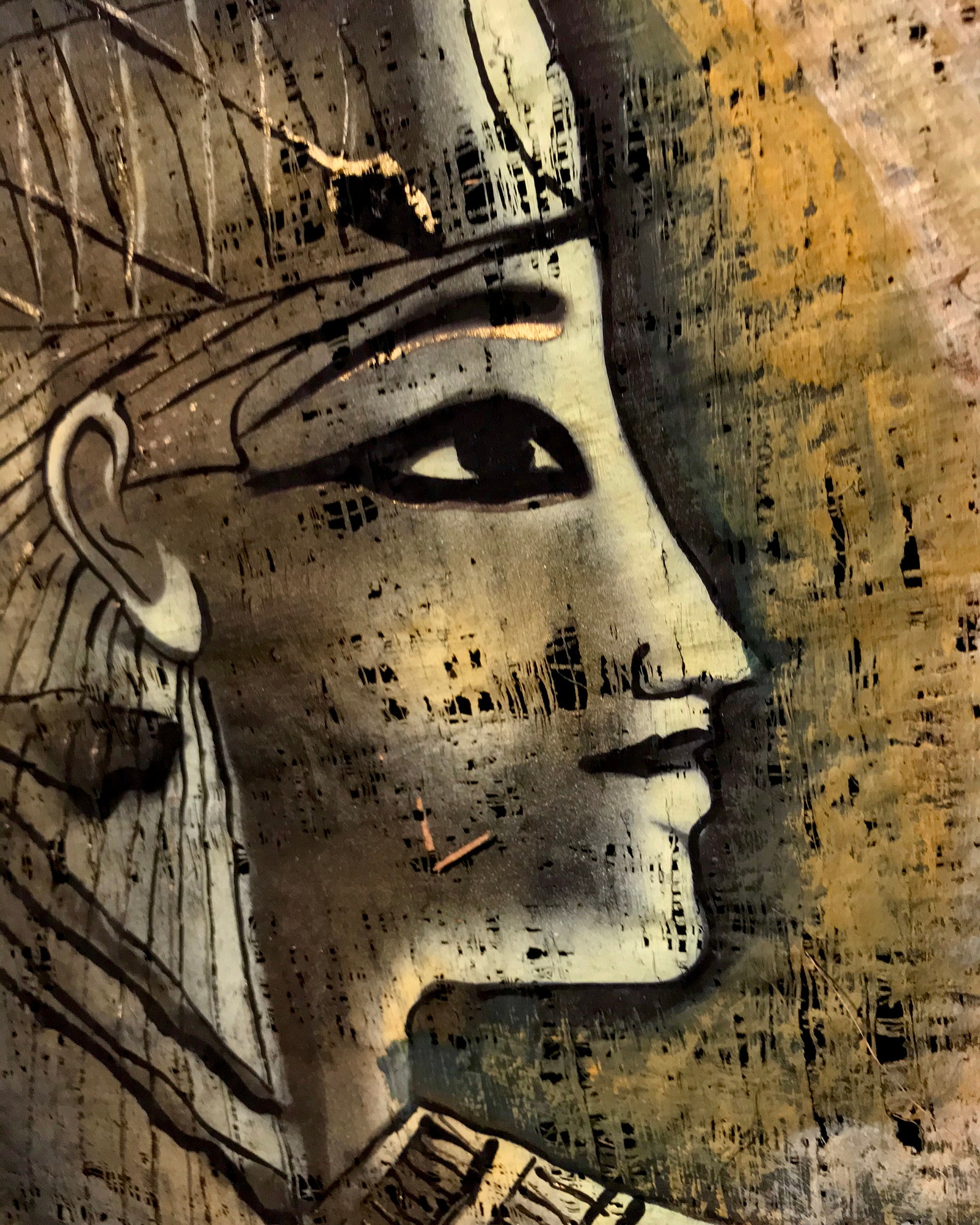 Egyptian Papyrus Paper Art 17 X 13 Hand | Etsy