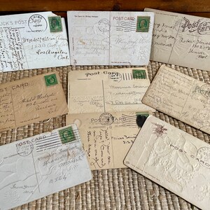 Lot of 1 Cent Postcards Early 1900s Postmarked, Postage Stamped 1908 ...