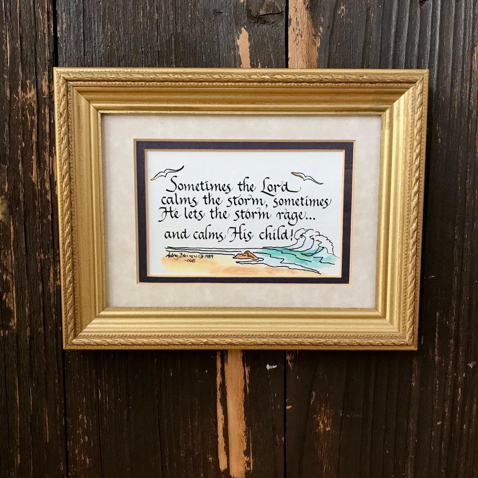 Audrey Jeanne Roberts "encouraging Words" Framed Watercolor Art Print ...