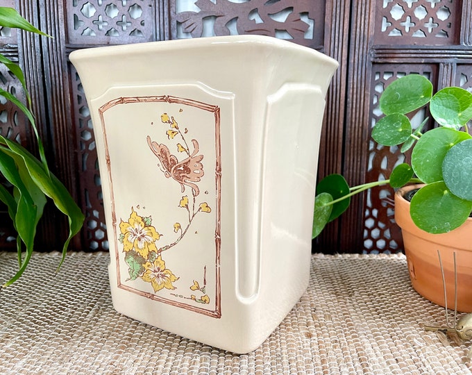 Mid Century Royal Haeger USA Pottery Vase, Potted Plant Holder, Ceramic ...