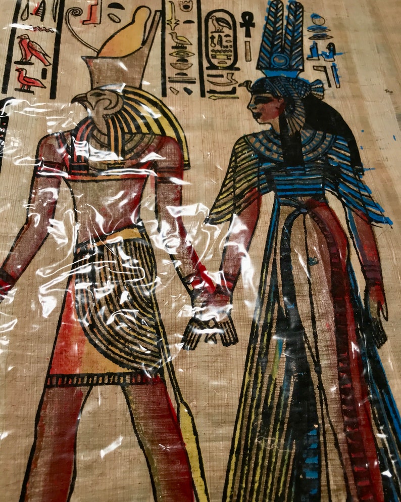 Egyptian Papyrus Paper Art 17 X 13 Hand - Etsy