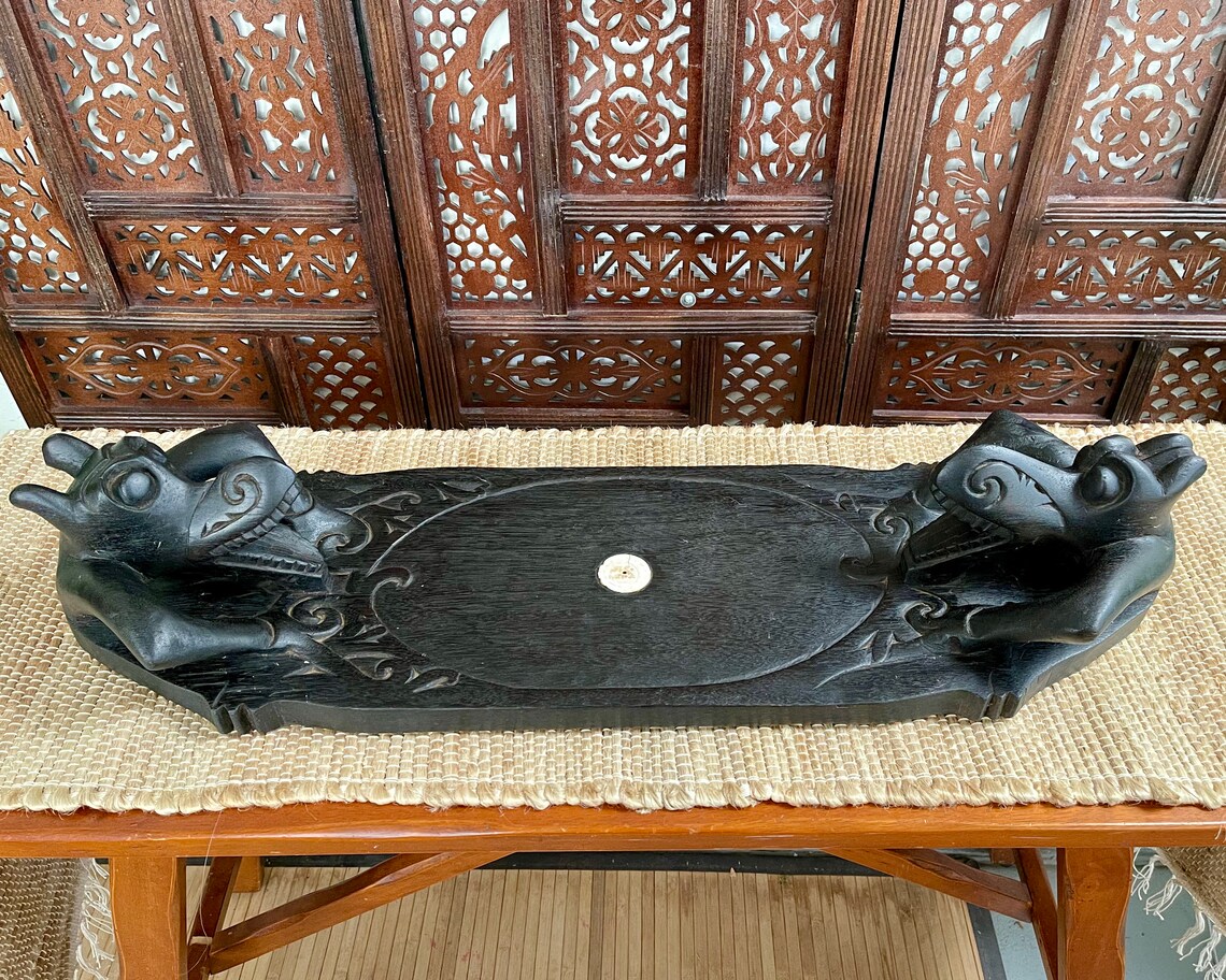 30 Borneo Dayak Ironwood Altar Tray Display Tray With - Etsy