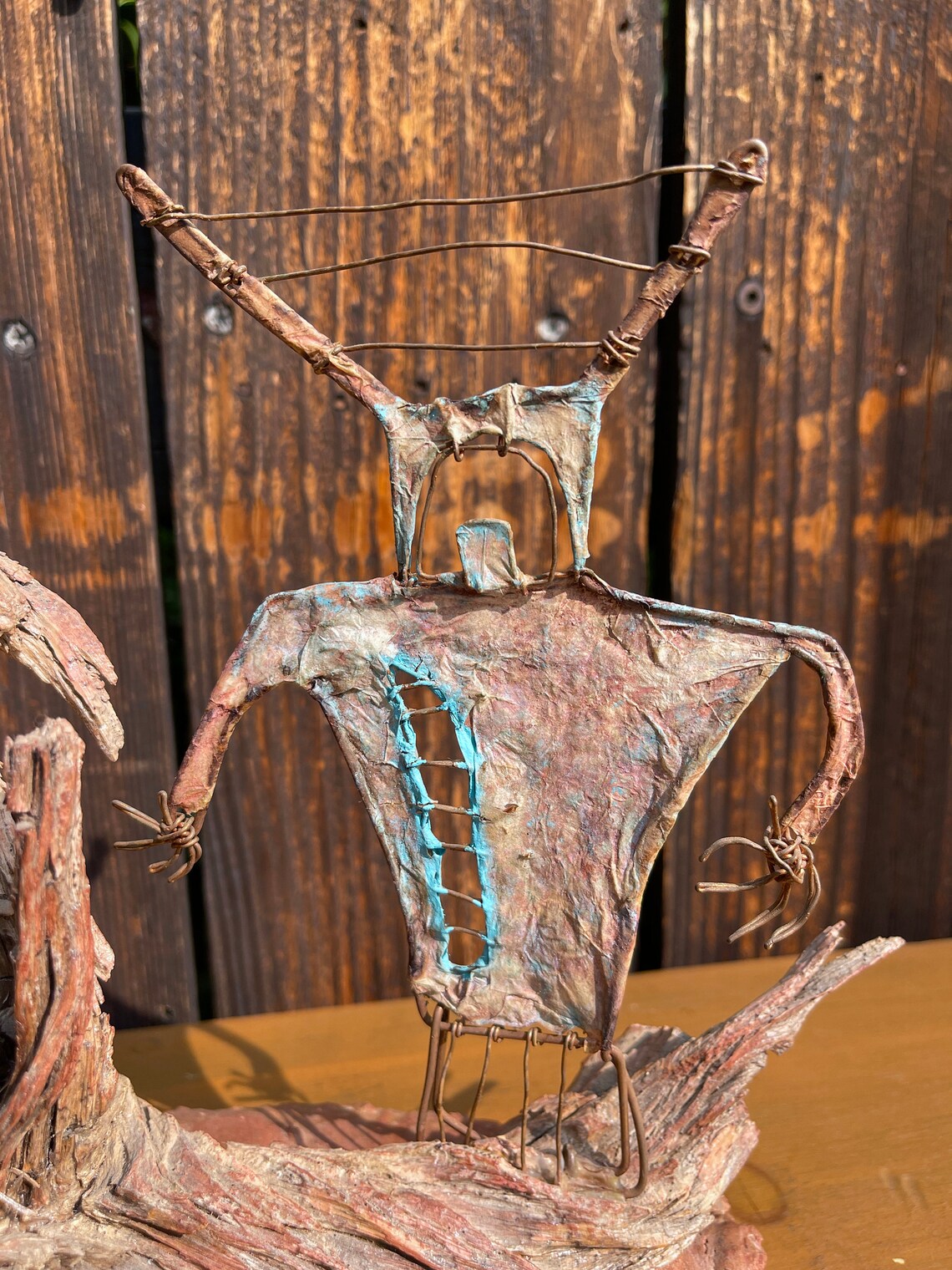 Vintage Signed Jodi McIntosh Copper Wire & Papier mache | Etsy