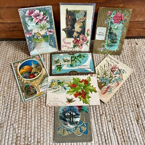 Lot of 1 Cent Postcards Early 1900s Postmarked Postage - Etsy