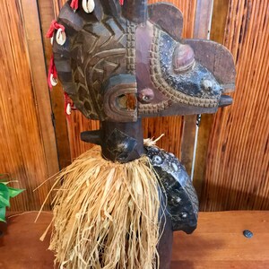 24" Baga Nimba Shoulder Mask Wood Sculpture From Guinea, Wood D’mba ...