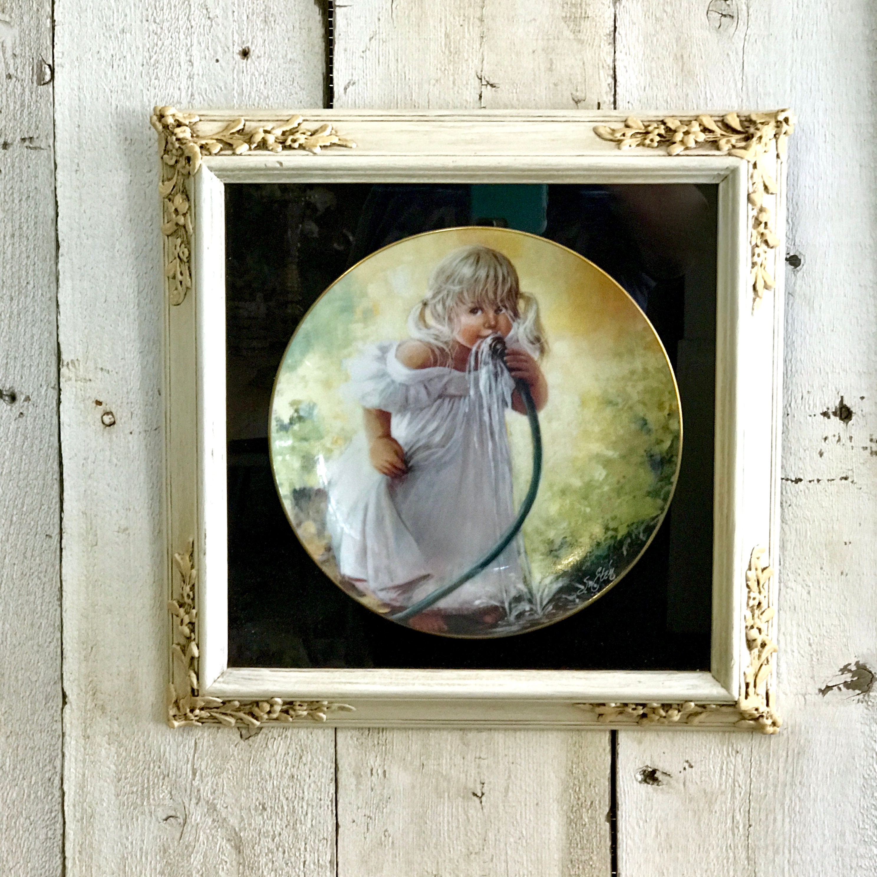 Framed Limited Edition Collector Plate Playful Memories | Etsy