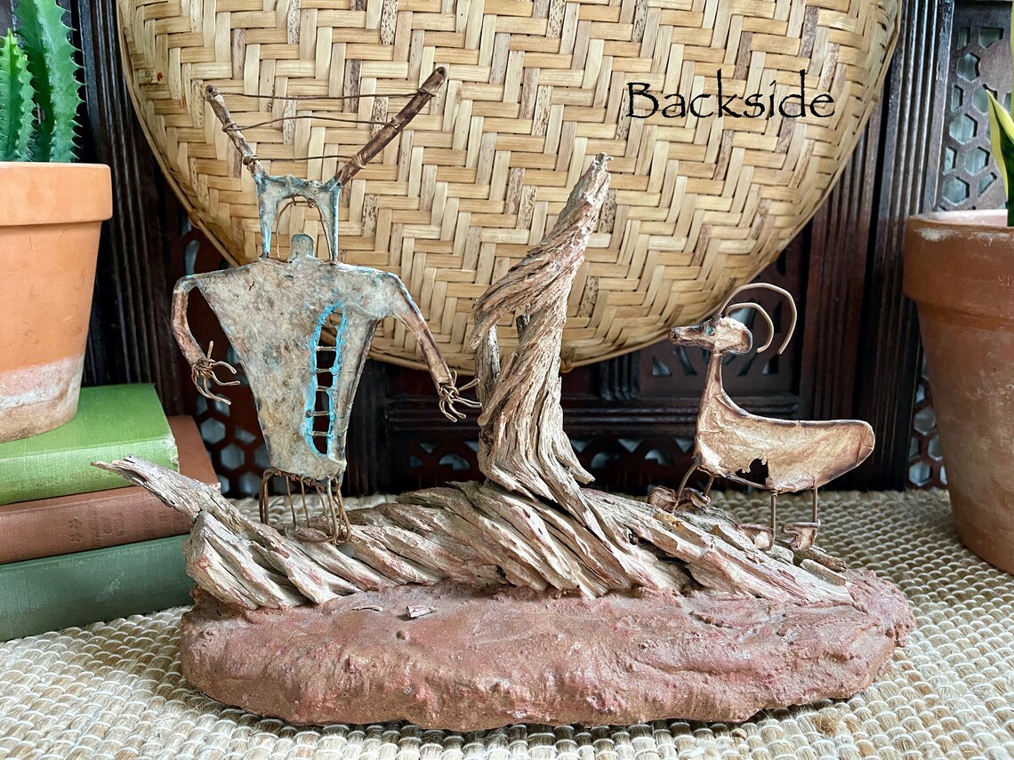 Vintage Signed Jodi Mcintosh Copper Wire & Papier Mache - Etsy