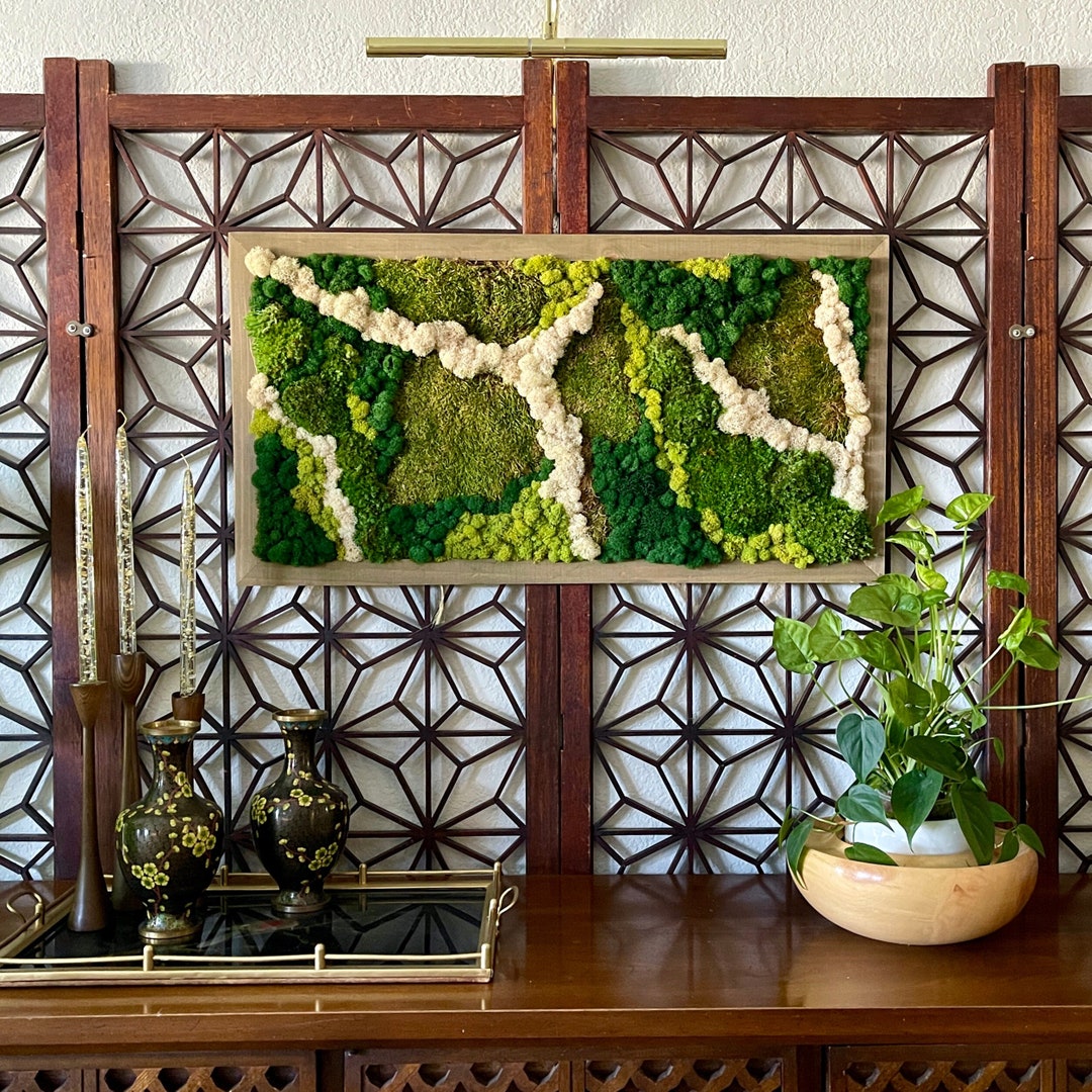 Real Preserved Moss Wall Art READY TO SHIP Handmade Nature Inspired ...