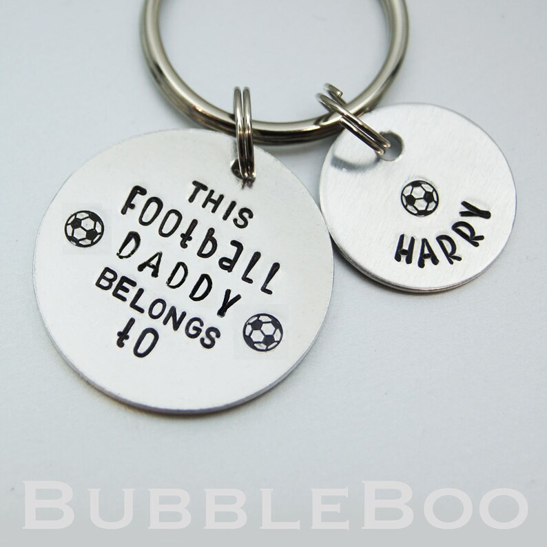 This Football Dad Belongs To... Keyring Personalised. - Etsy UK