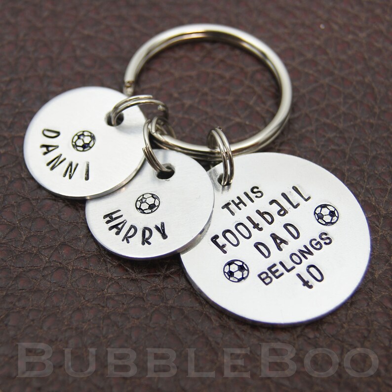 This Football Dad Belongs To... Keyring Personalised. - Etsy UK