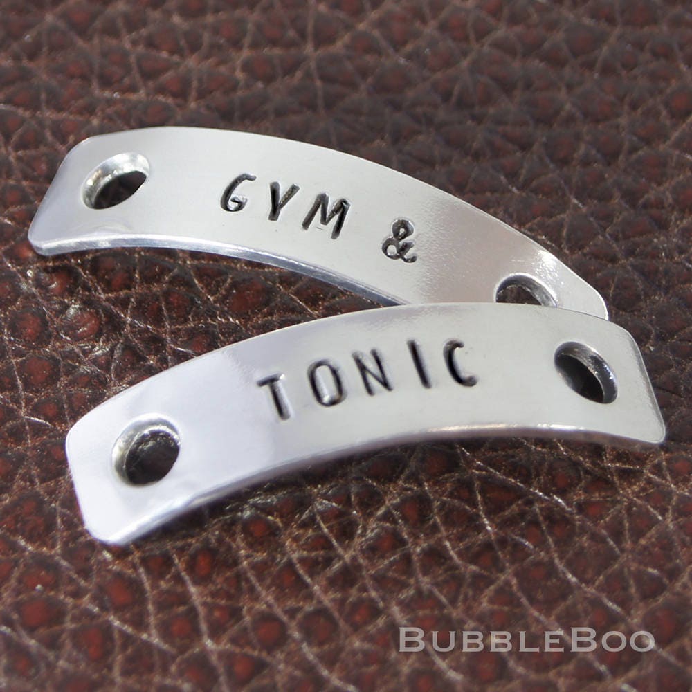 Personalised Trainer Tags Pair. Skinny Style Aluminium - Etsy UK