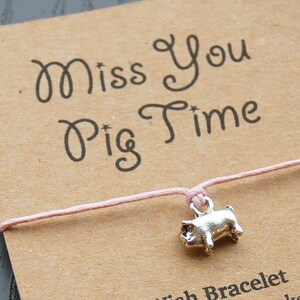 Miss You Pig Time Wish Bracelet. Gift for Someone You Are Missing ...