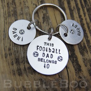 This Football Dad Belongs To... Keyring, Personalised. Father's Day ...