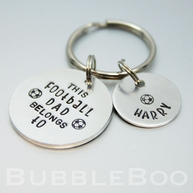 This Football Dad Belongs To... Keyring Personalised. - Etsy UK