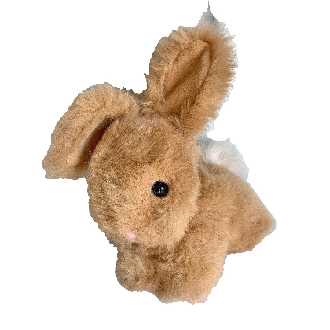 Vintage Gund Rabbit Plush Bunny Rattle 1982 Light Brown 6 Inches ...