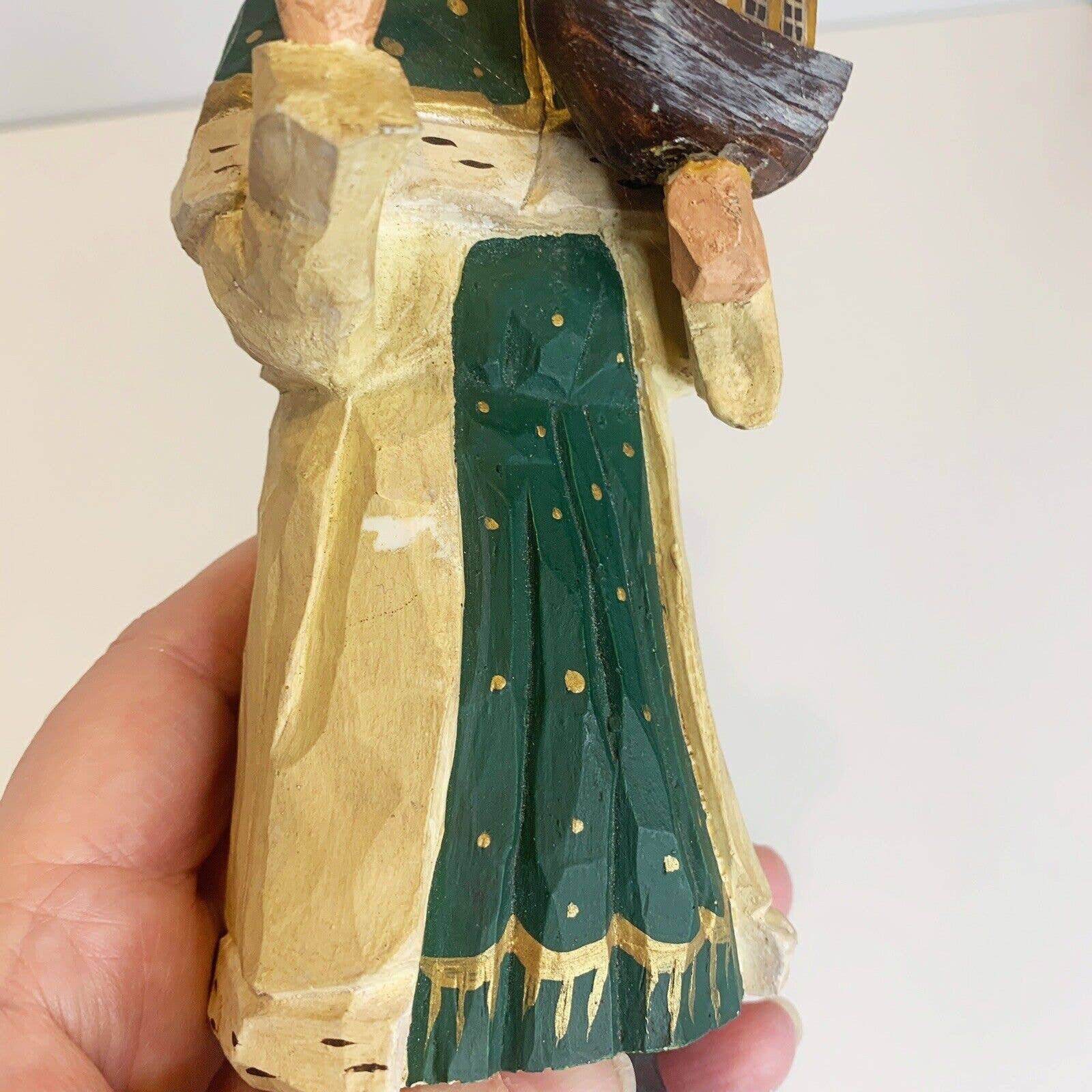 House of Hatten Noahs Ark Figure Holding Dove and Ark Carved - Etsy