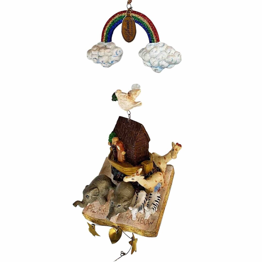 Vintage Katherine’s Collection Noah’s Ark Ornament Zebra Elephant HTF ...
