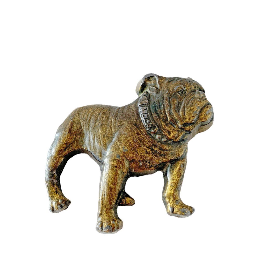 Vintage Mack Truck Trucking Co Brass Paperweight Bulldog Dog Mascot ...