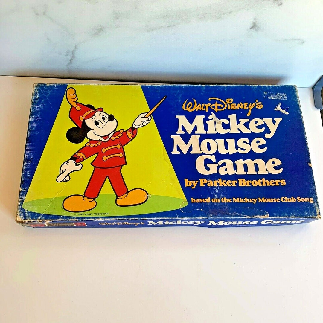 Vintage 1976 Walt Disney's Mickey Mouse Board Game Parker - Etsy