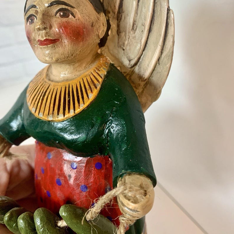 Leo R. Smith Maize Maiden Angel Figurine Folk Art Primitive 017/2500 ...