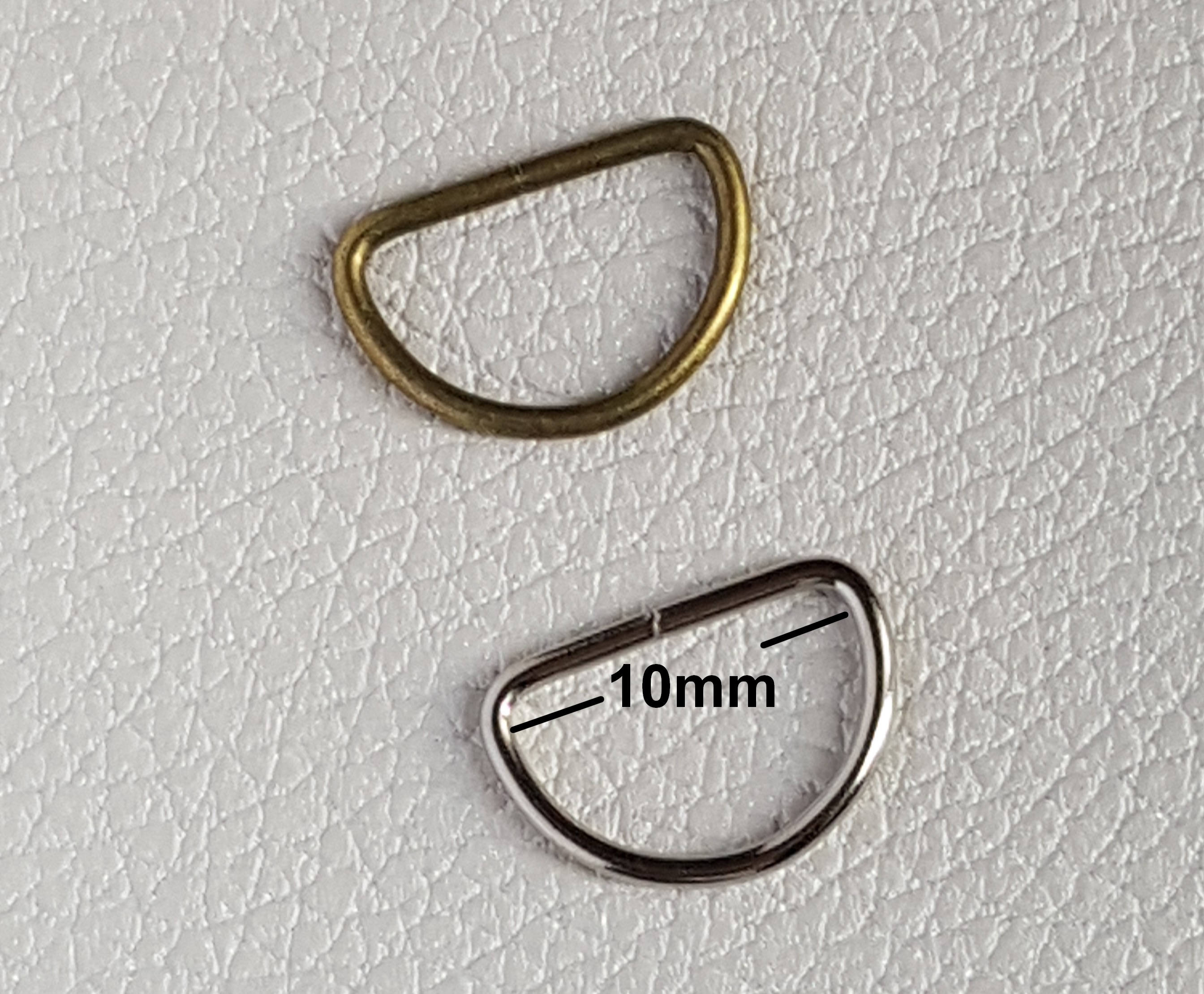 Rings rings ring in D ring half round half moon for 10mm leather 10mm ...