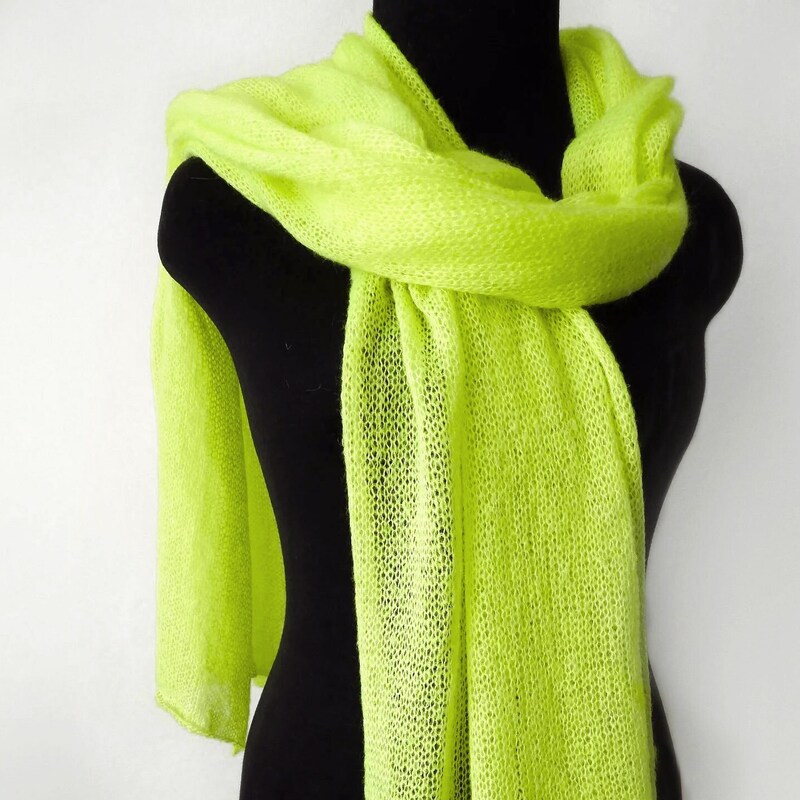 Neon Scarf - Etsy