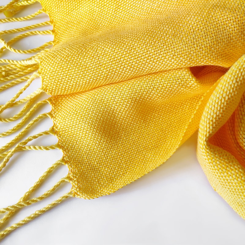 Bright Yellow Scarf - Etsy