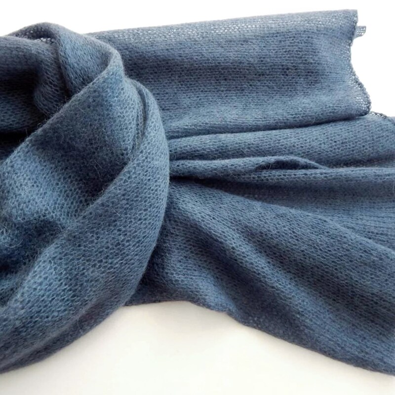Grey Scarf - Etsy