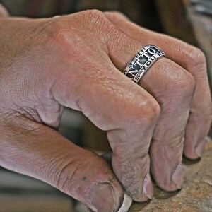 Quote Silver Word Ring - Etsy