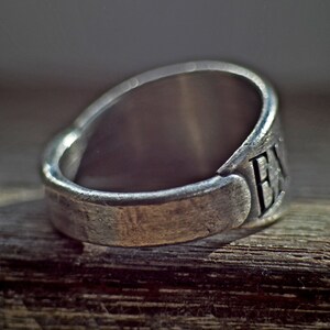 Word Ring, Love Ring, Message Ring, Promise Ring, Quote Ring, Silver ...