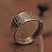 Embossed Word Silver Ring, Quote Ring - Etsy
