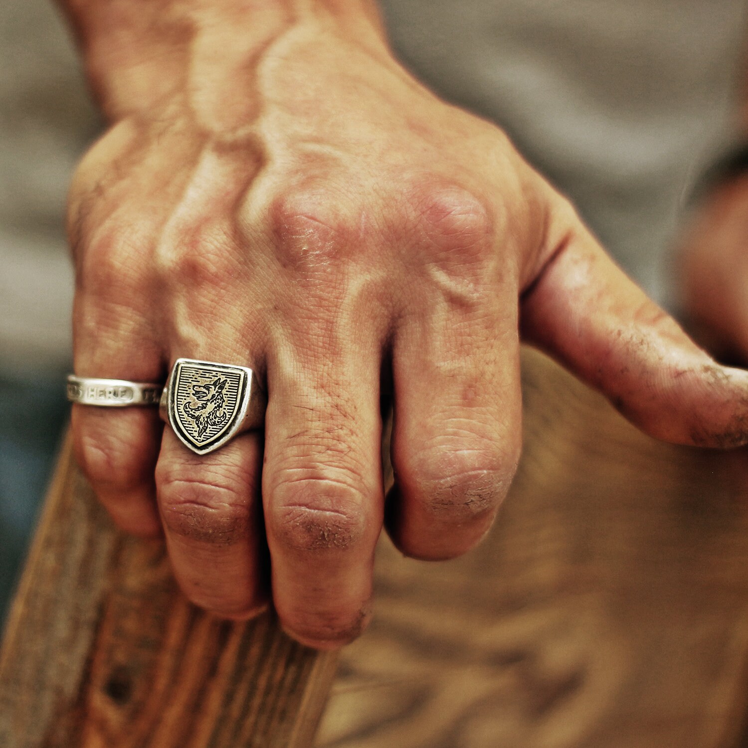 Vintage Ring Medieval Ring Carved Ring Manly Ring Mans - Etsy Canada