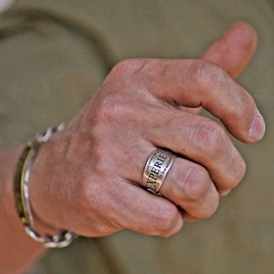 Word Ring, Love Ring, Message Ring, Promise Ring, Quote Ring, Silver ...