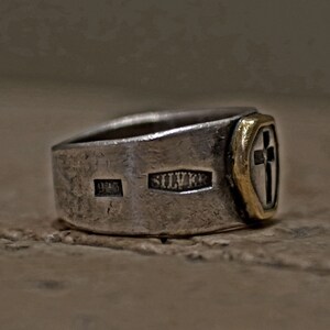 Jesus Crucifixion Shape Imprinted Vintage Style Silver Ring - Etsy