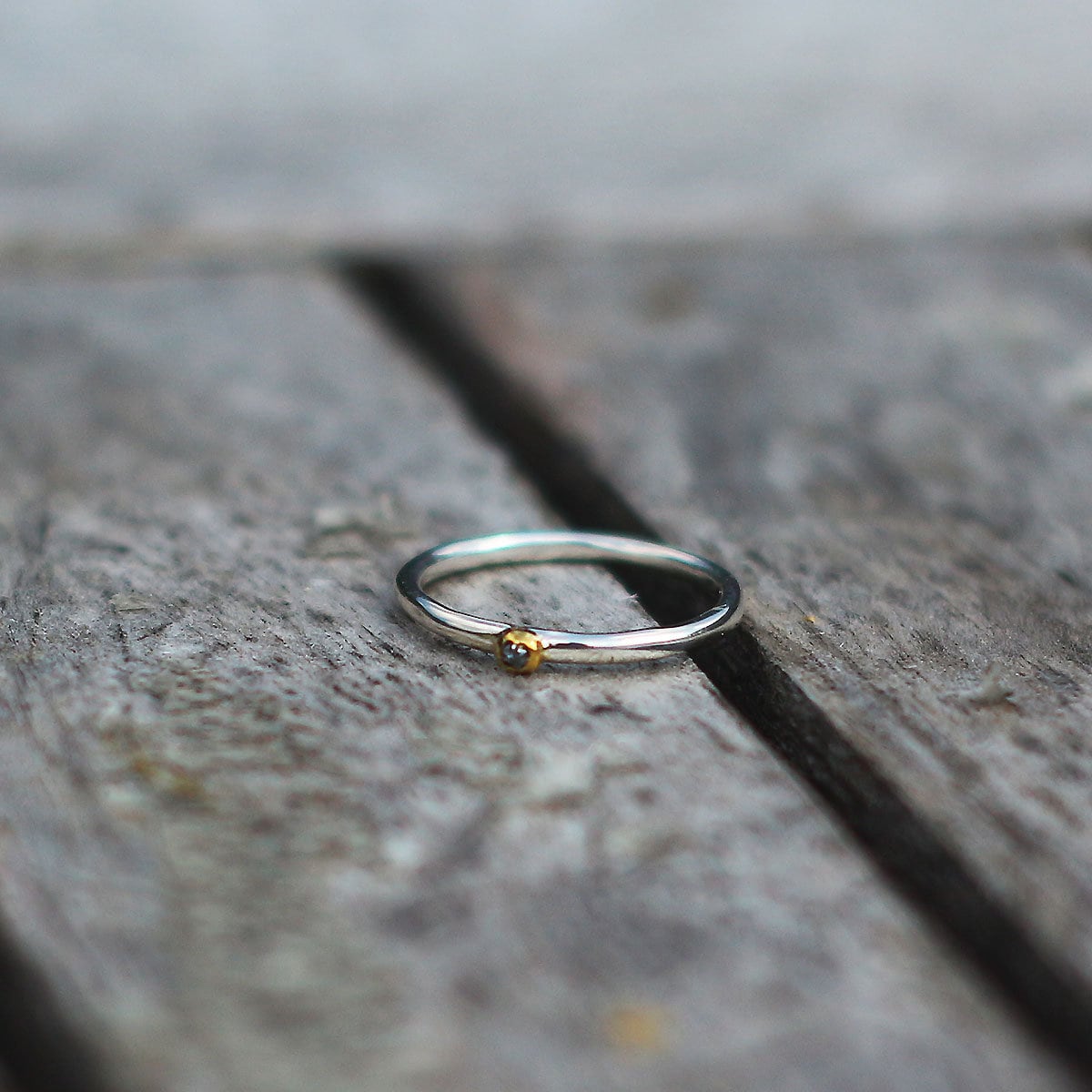 Diamond Ring Thin Silver Ring Love Ring Cute Ring - Etsy