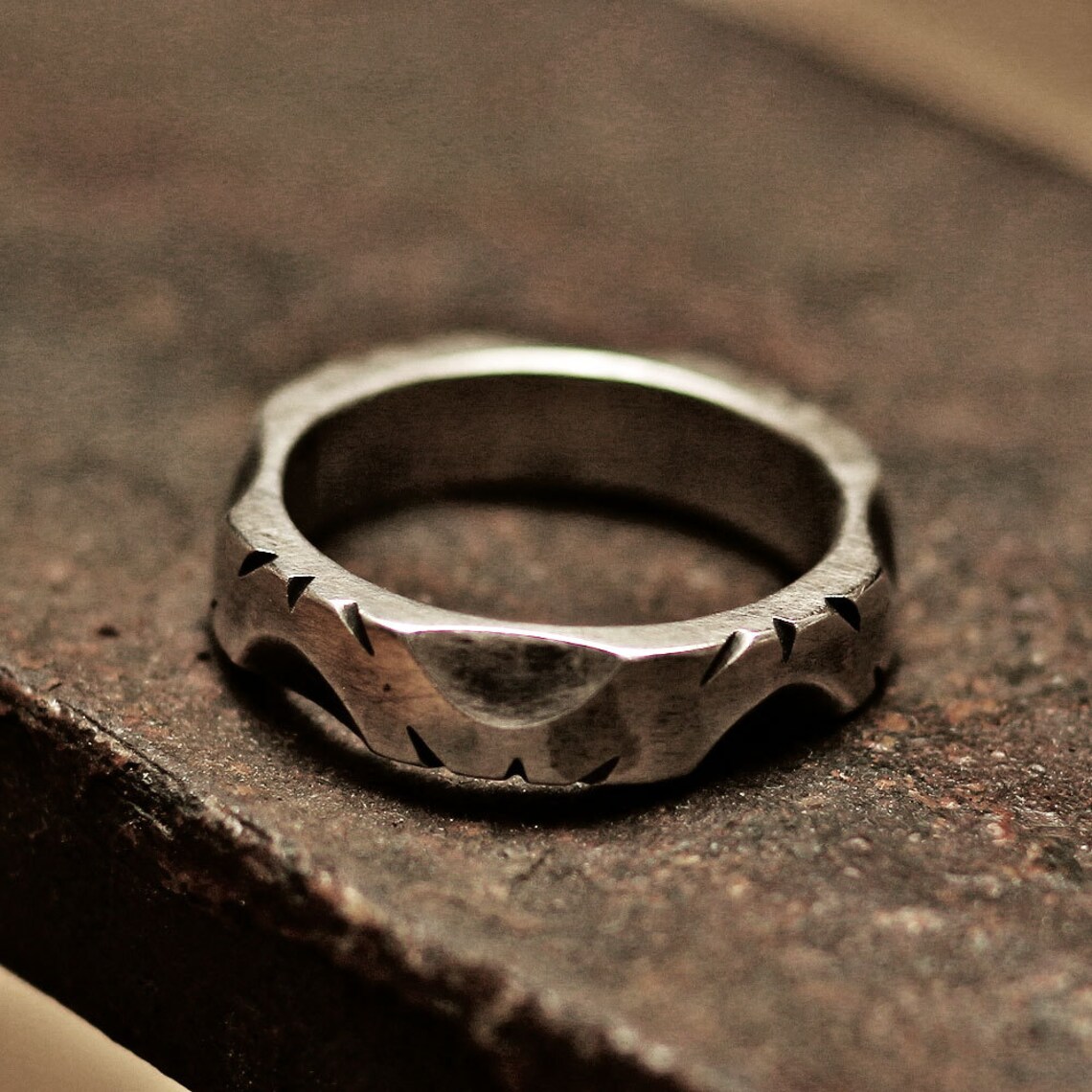 Silver Ring Vintage Ring Menly Ring Pattern Ring Vine - Etsy