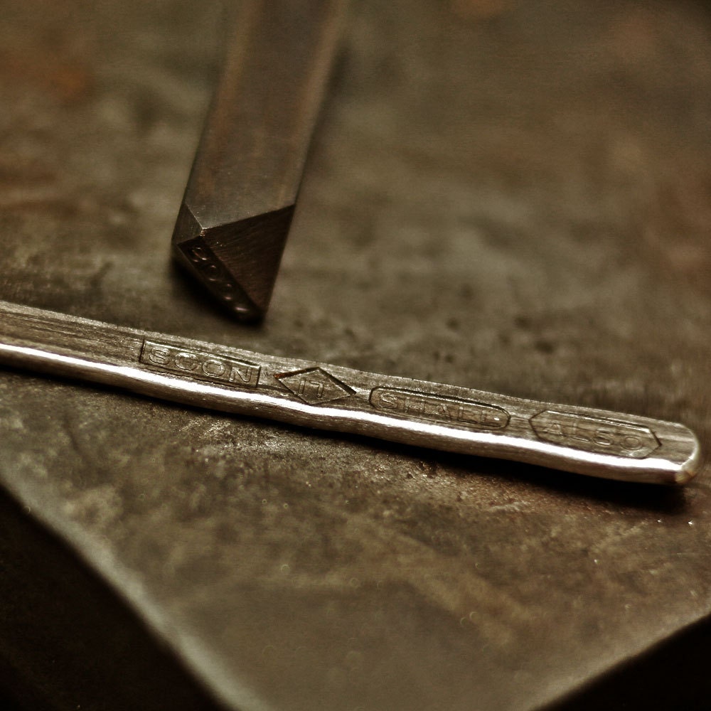 Word Ring Hand Stamped Ring Silver Ring Message Ring - Etsy