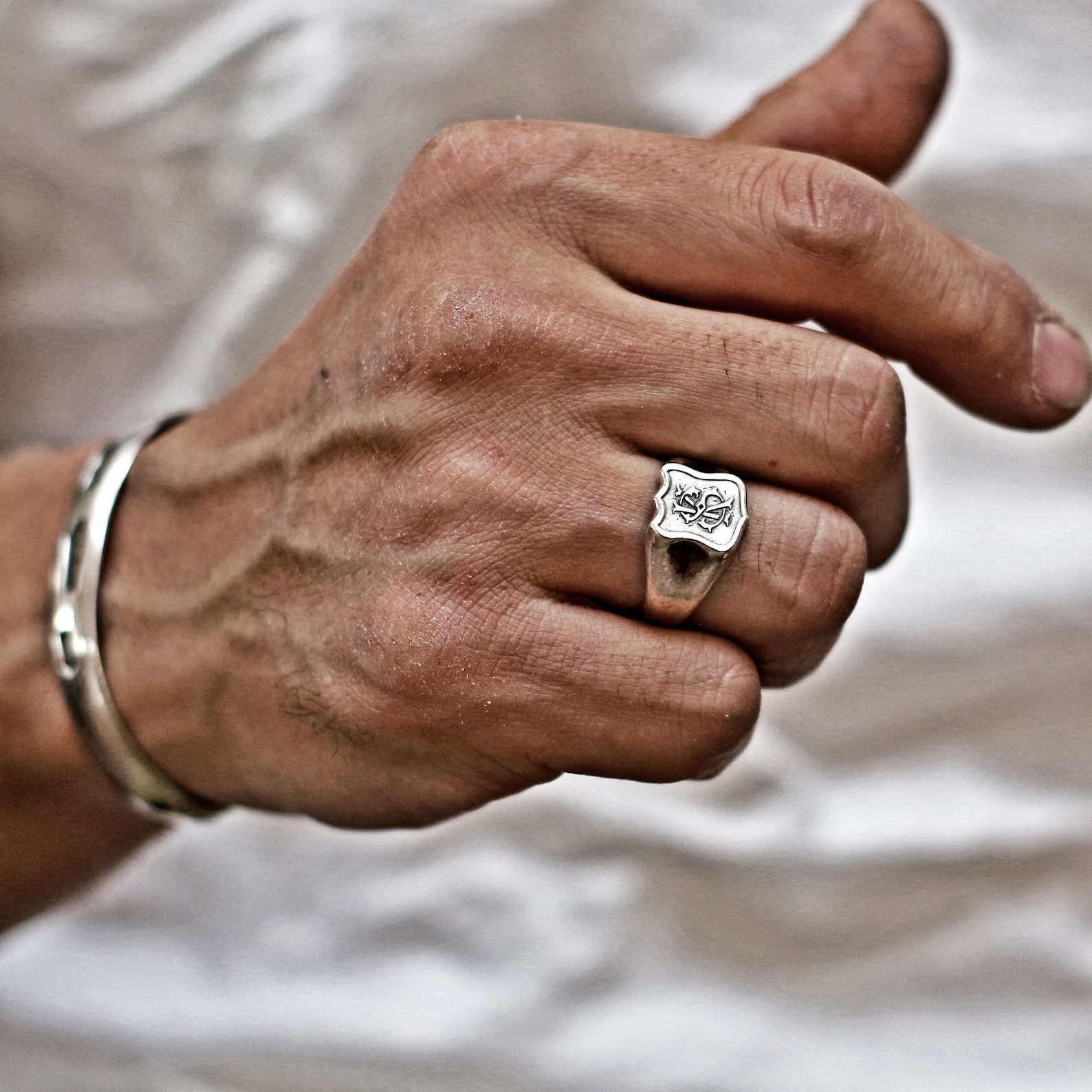 Chevalier Ring Vintage Ring Rustic Ring Manly Ring Mans - Etsy