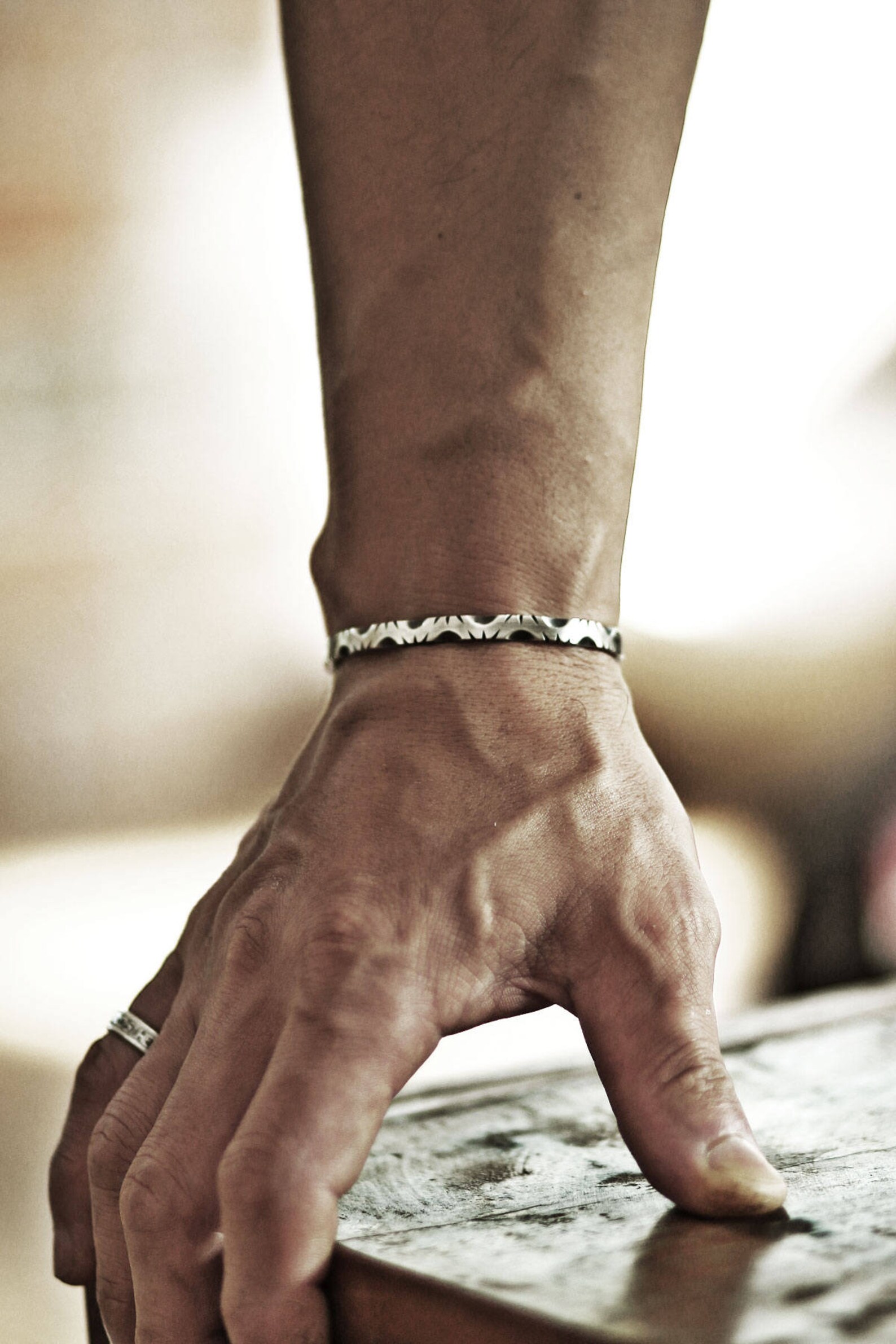 Vintage Cuff Unique Cuff File Work Cuff Mens Cuff Menly - Etsy