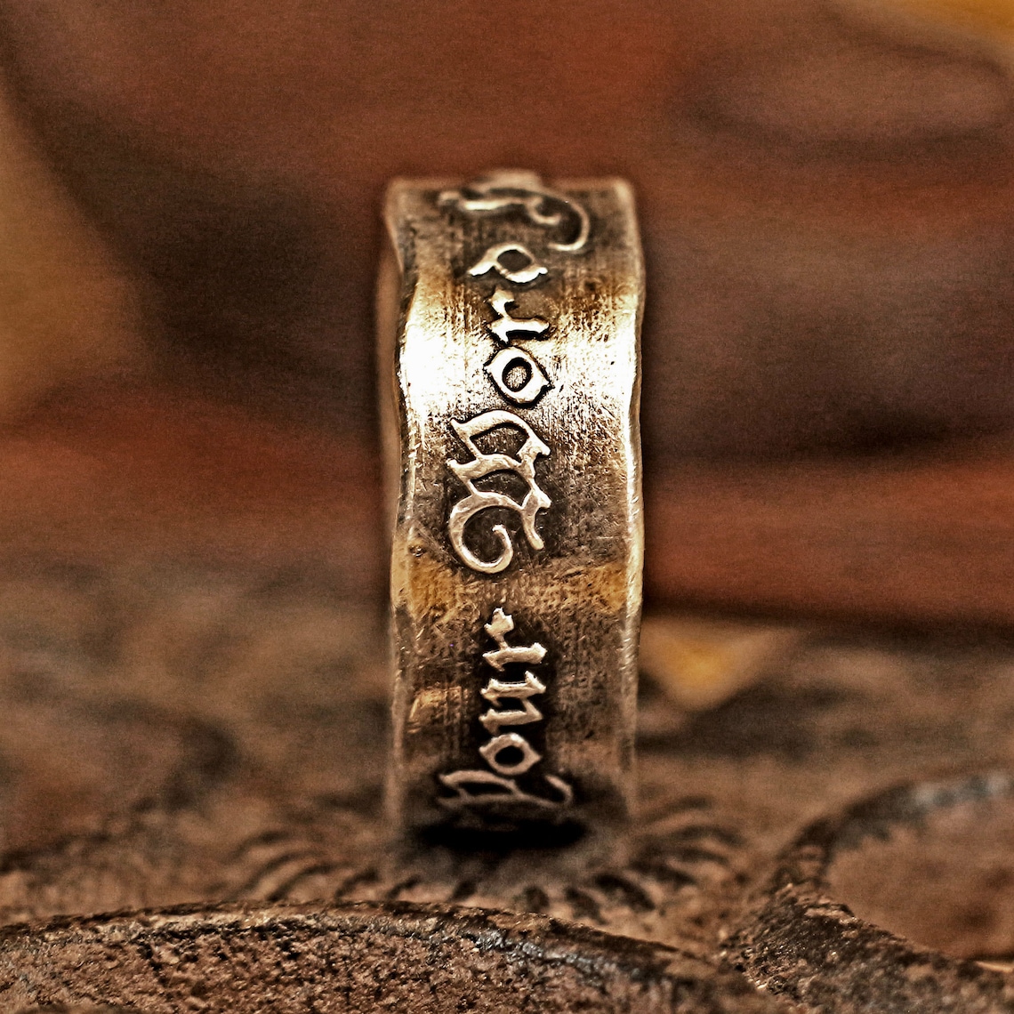 Word Ring Initial Ring Name Ring Mens Ring Vintage Ring - Etsy