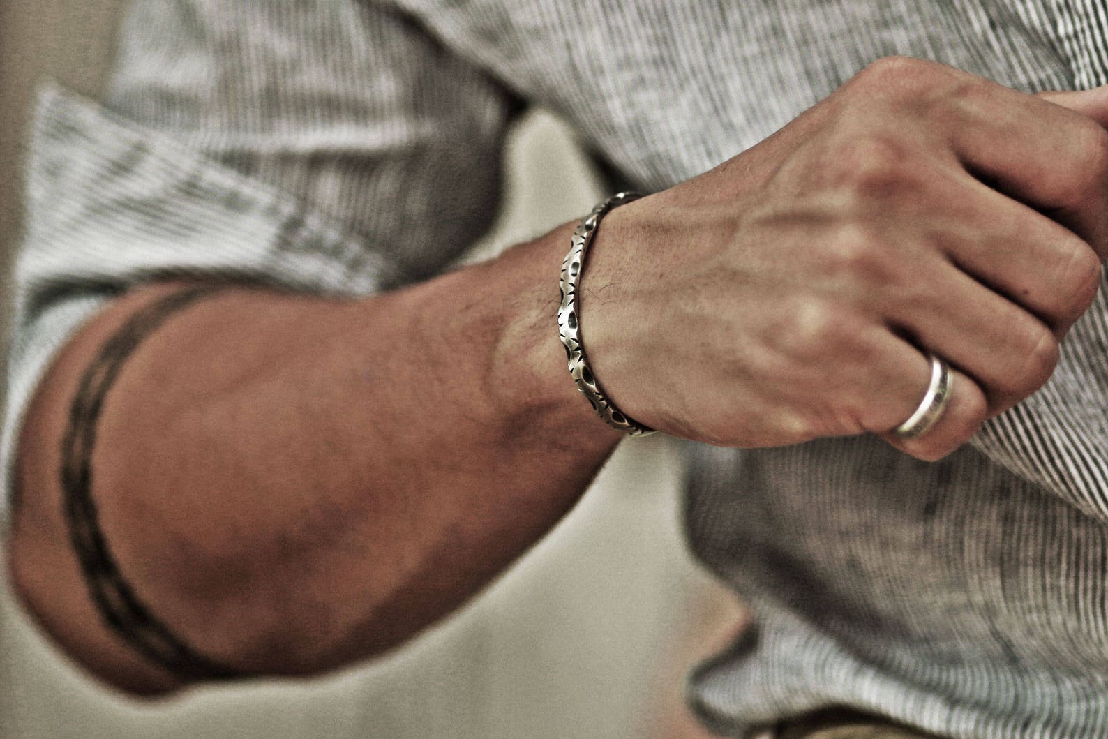 Vintage Cuff Unique Cuff File Work Cuff Mens Cuff Menly - Etsy