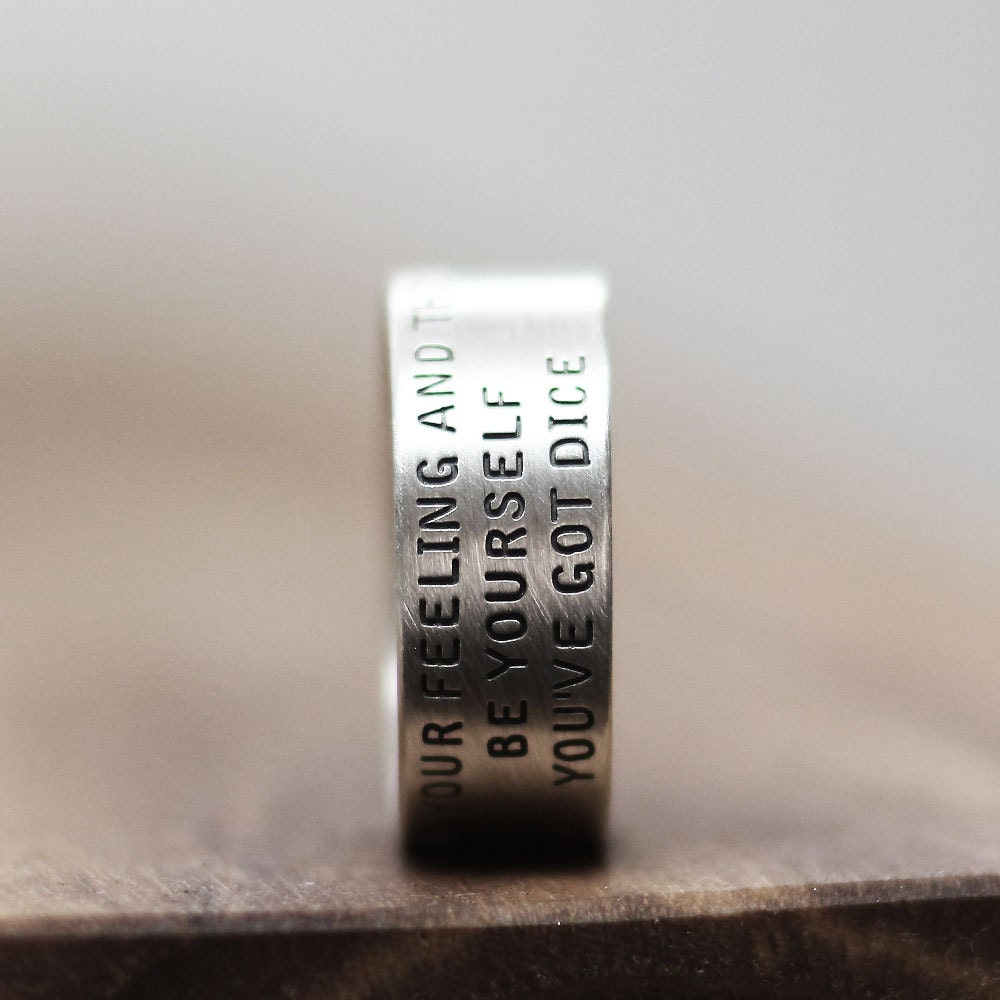 Word Ring Love Ring Name Ring Message Ring Promise Ring - Etsy